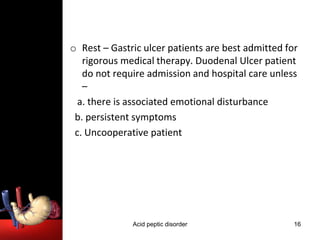 ACID PEPTIC DISORDER and its management according to ayurveda | PPT