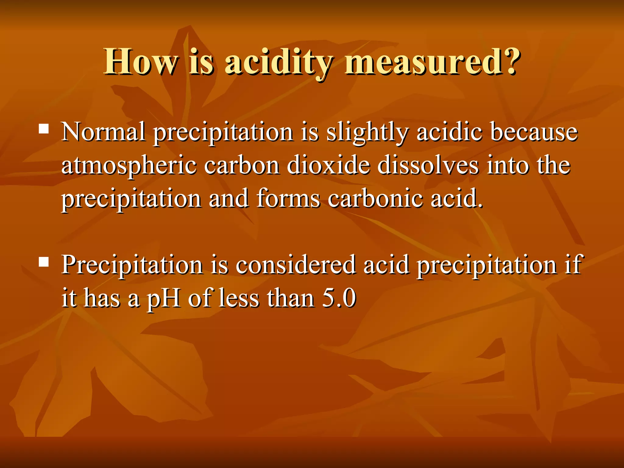 Acid precipitation | PPT