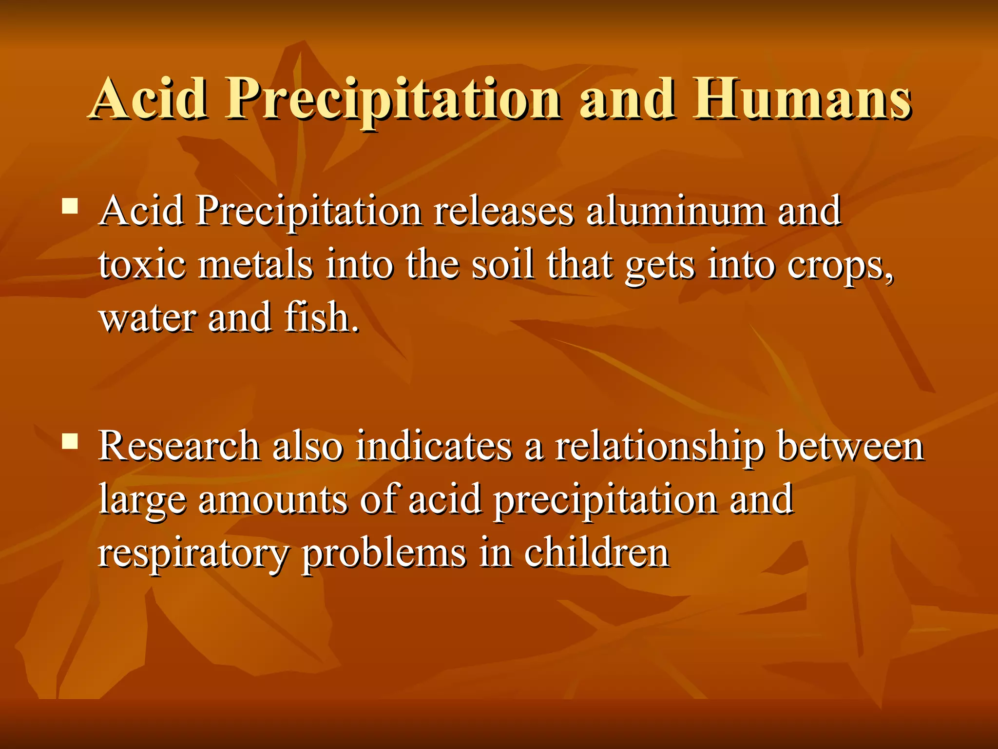 Acid precipitation | PPT