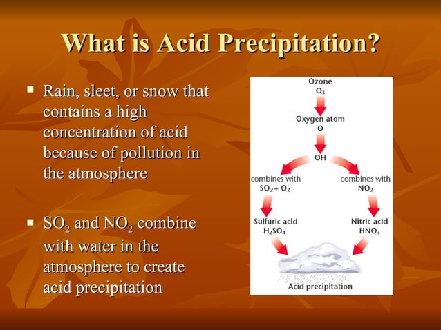 Acid precipitation | PPT | Chemistry | Science