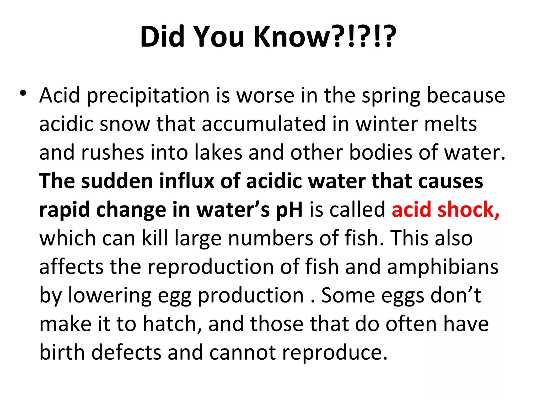 Acid precipitation | PPT