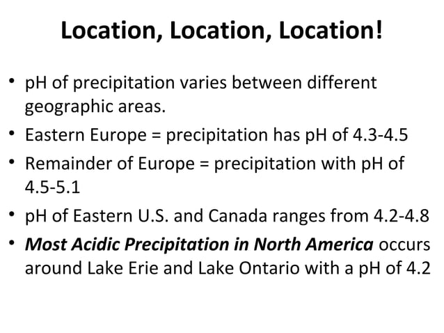 Acid precipitation | PPT | Chemistry | Science