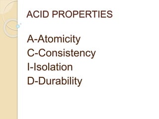 Acid properties | PPTX
