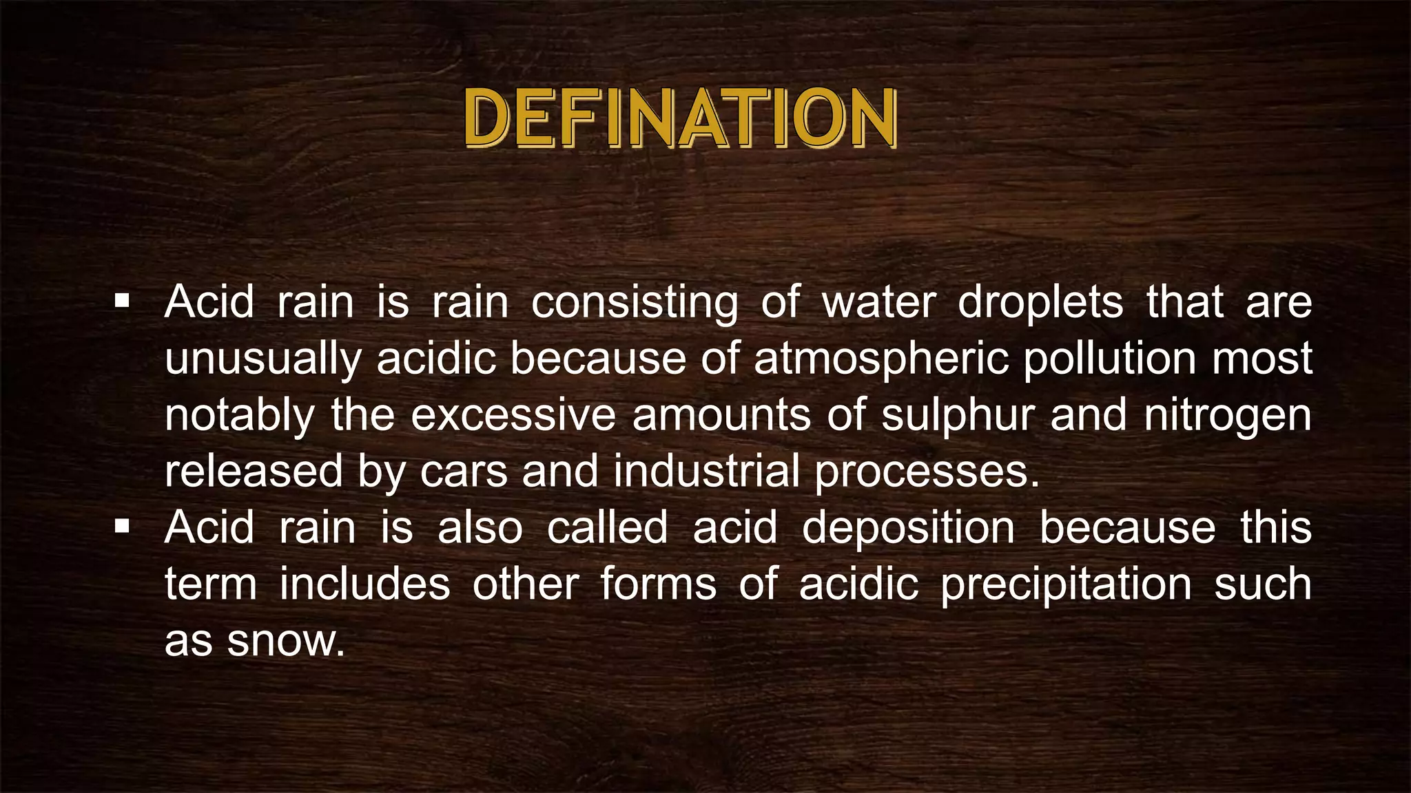 Acid rain nuv | PPTX