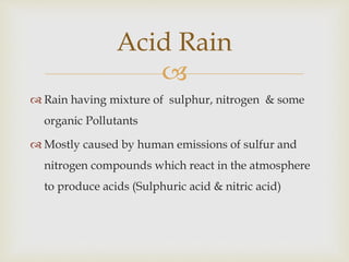 Acid rain | PPTX