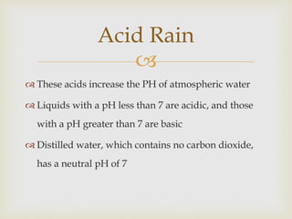 Acid rain | PPTX