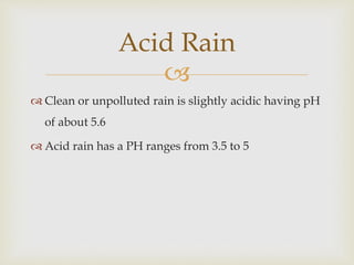 Acid rain | PPTX