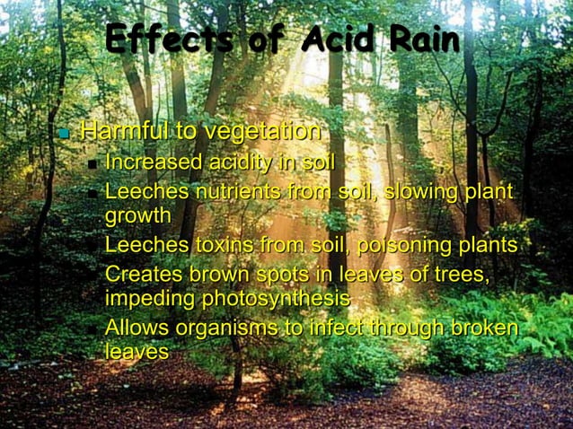 ACID RAIN PPT | PPTX