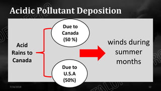 Acid rain - case study on Acid rains in Canada | PPTX