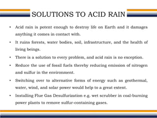 Acid rain | PPTX
