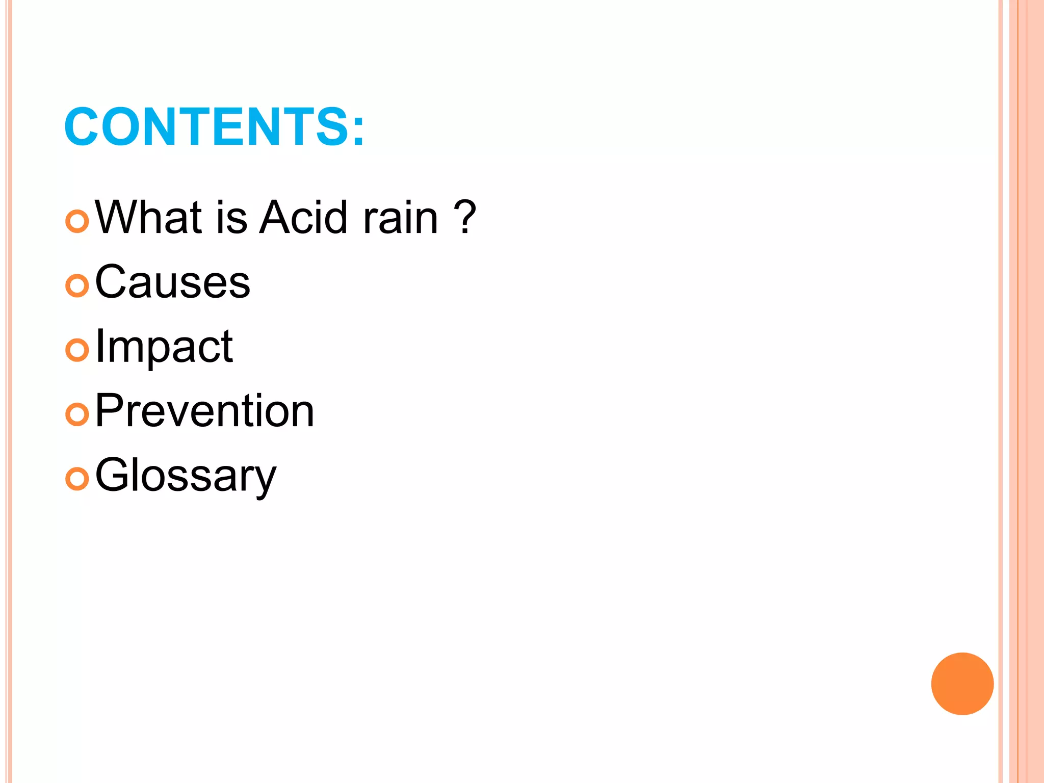Acid rain and its effects | PPTX