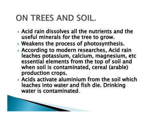 Acid rain ... | PPT