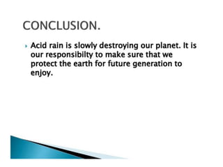 Acid rain ... | PPT