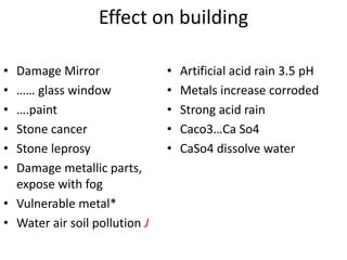 Introduction to acid rain in environmental chemistry | PDF | Chemistry ...