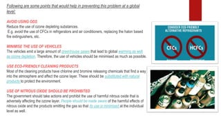 ACID RAIN AND CHEMISTRY OF OZONE LAYER DEPLETION | PPTX