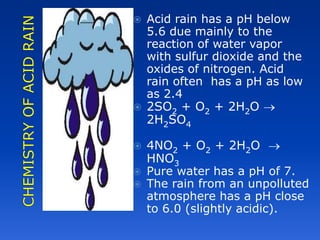 Acid rain- a global ecological problem | PPTX