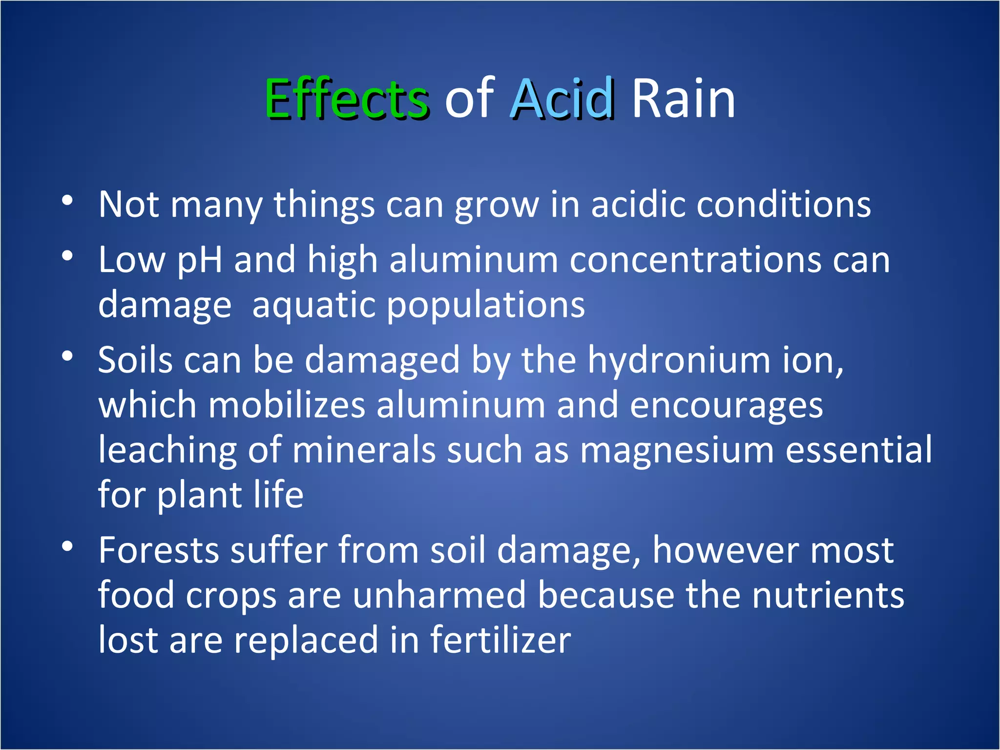 Acidrain :CAUSES AND EFFECTS | PPT