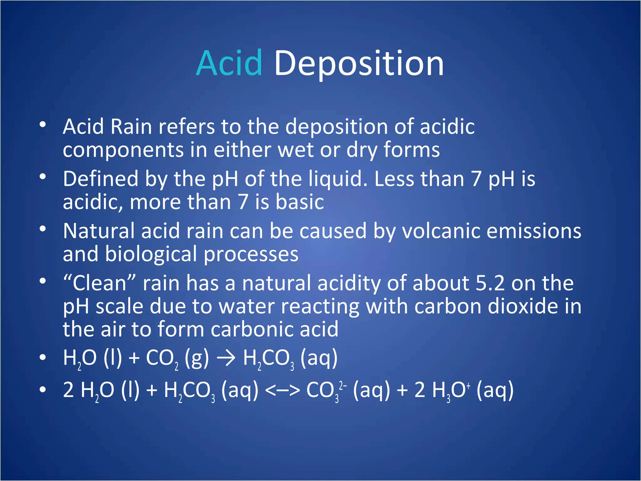 Acidrain :CAUSES AND EFFECTS | PPT
