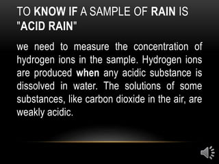 Acid rain causes, effects and solutions | PPTX