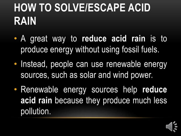 Acid rain causes, effects and solutions | PPTX | Chemistry | Science