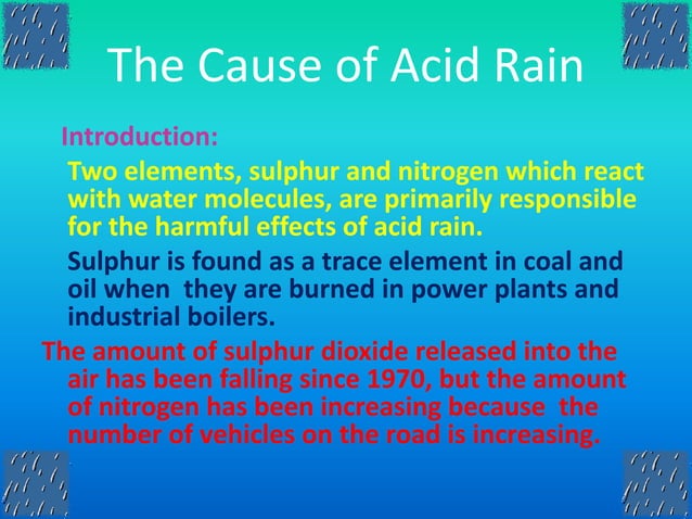 Acid rain by Year 6 | PPT
