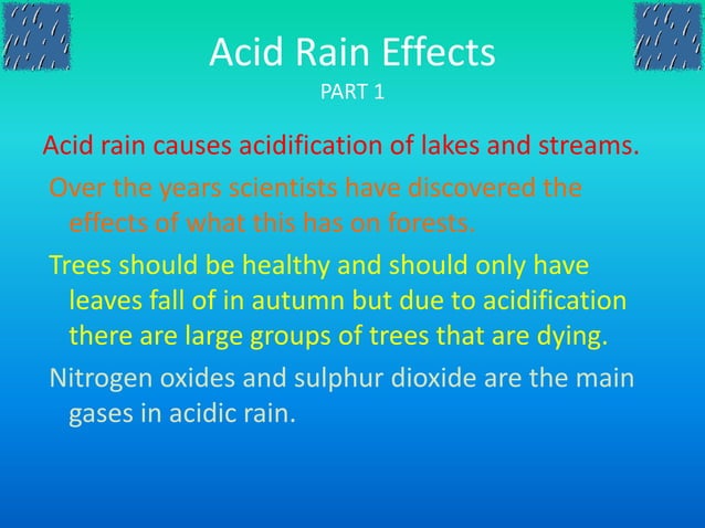 Acid rain by Year 6 | PPT