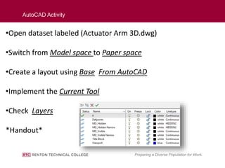 AutoCAD drawing layout using layout tool | PPTX