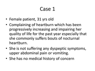 Acid related disorders, case presentation | PPT