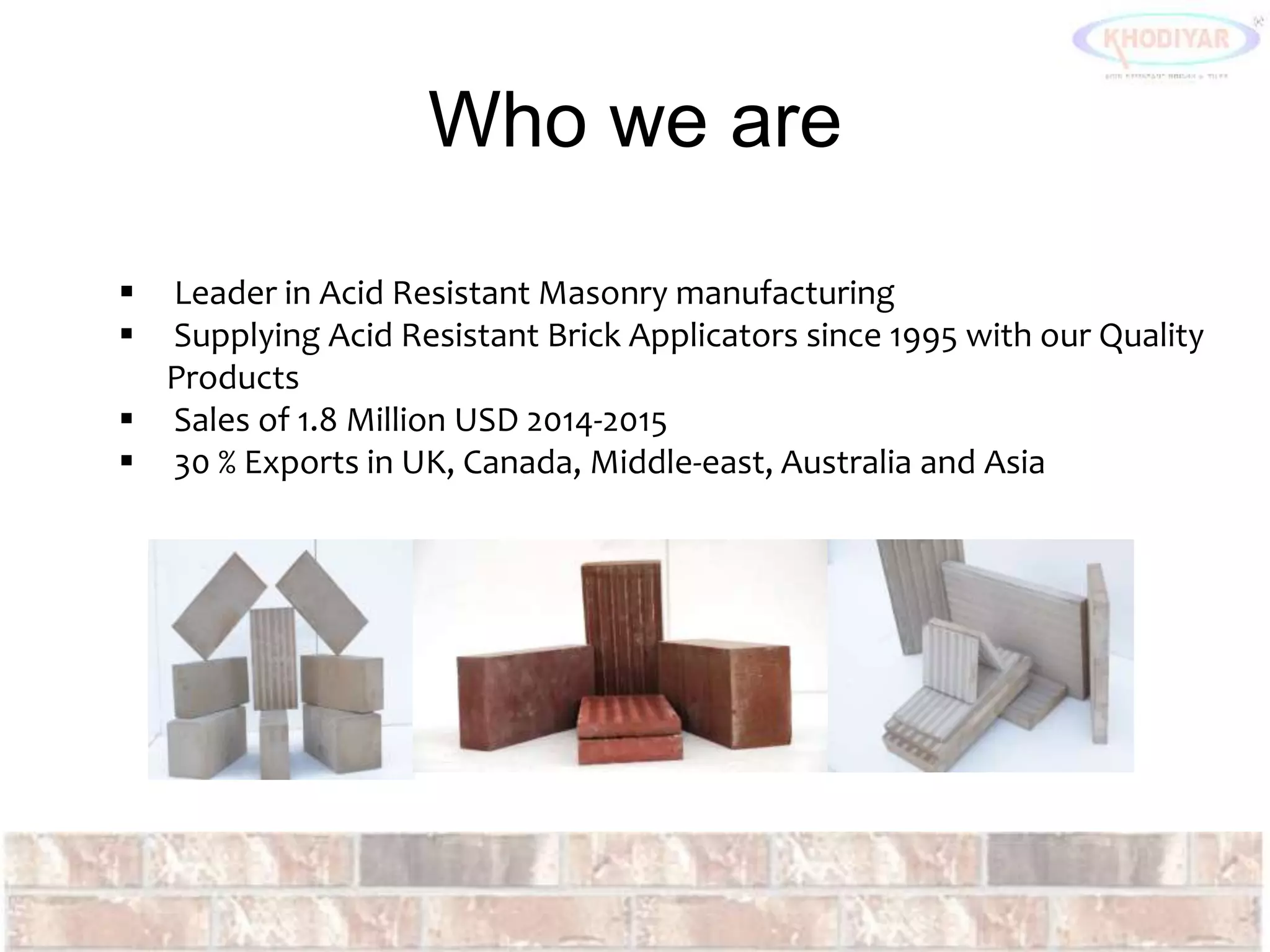 Acid Resistant Tiles & Brick Acid | PPT