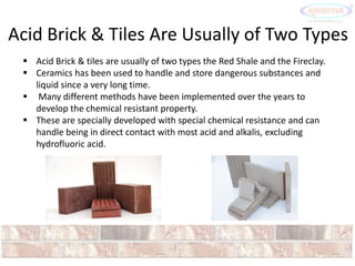 Acid Resistant Tiles & Brick Acid | PPT