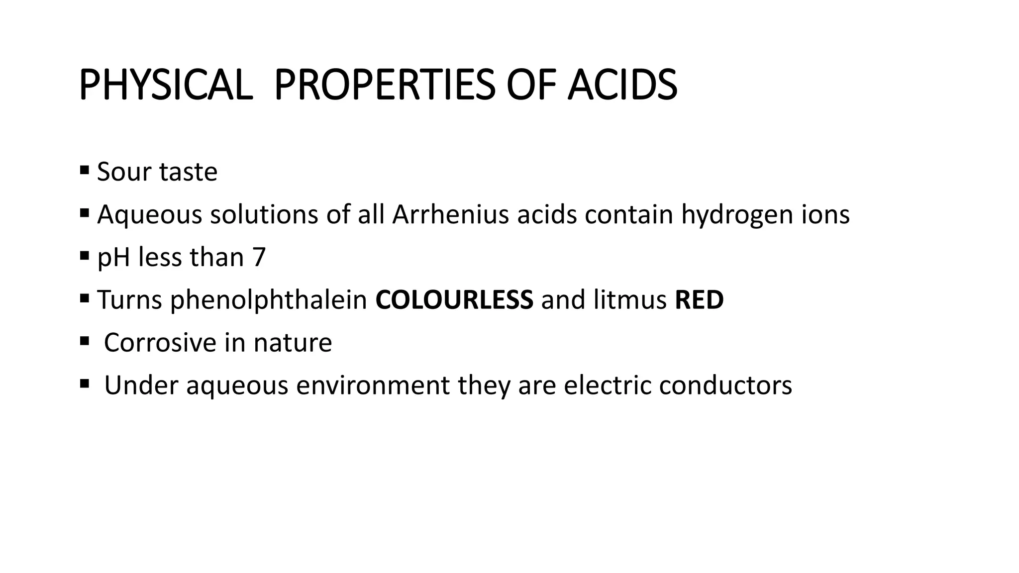 Acids | PPTX