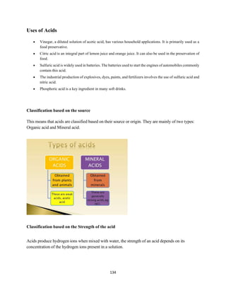 Acids bases salt and ph .pdf Grade 11 lesson | PDF