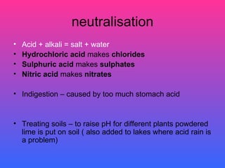Acids and alkalis | PPT
