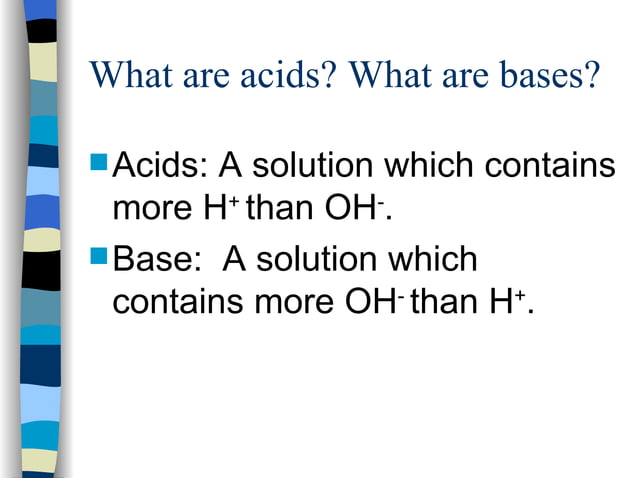 acids and bases | PPT