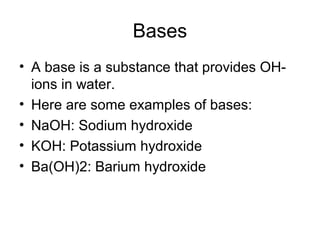 Chemistry M2 Acids bases salts | PPT
