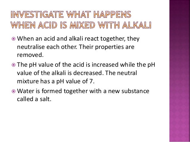 Acids And Alkali