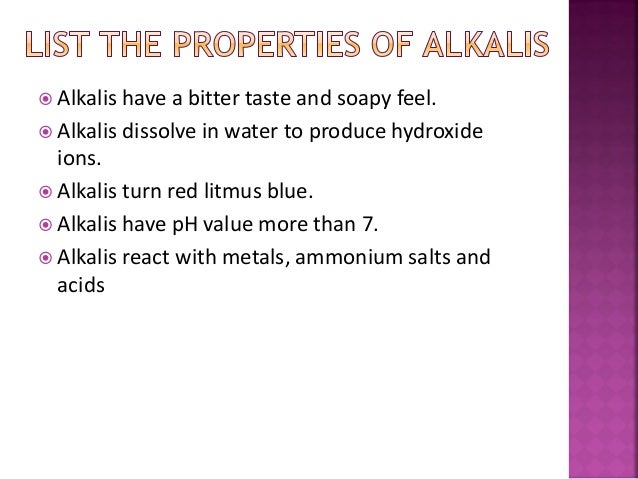 Acids And Alkali