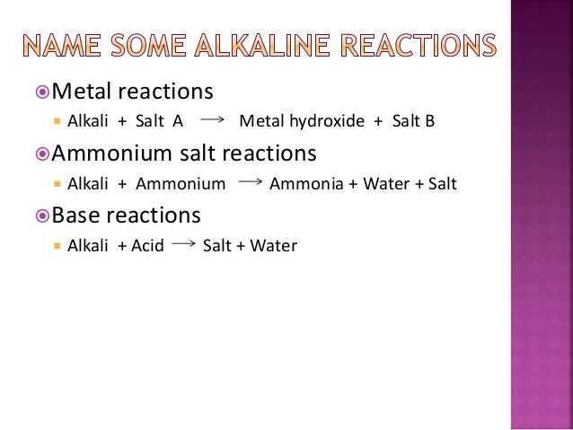 Acids And Alkali