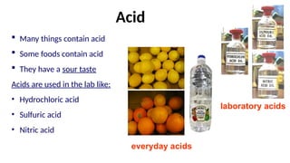 Acids and alkali - year 7 - Cambridge standards | PPTX