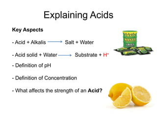 Acids and alkalis teaching interview | PPTX