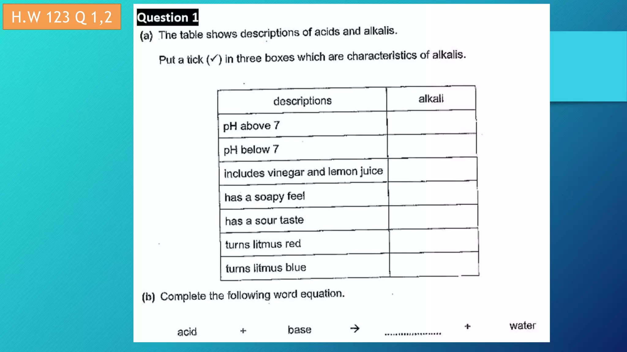 Acids and alkalis 3 | PPT