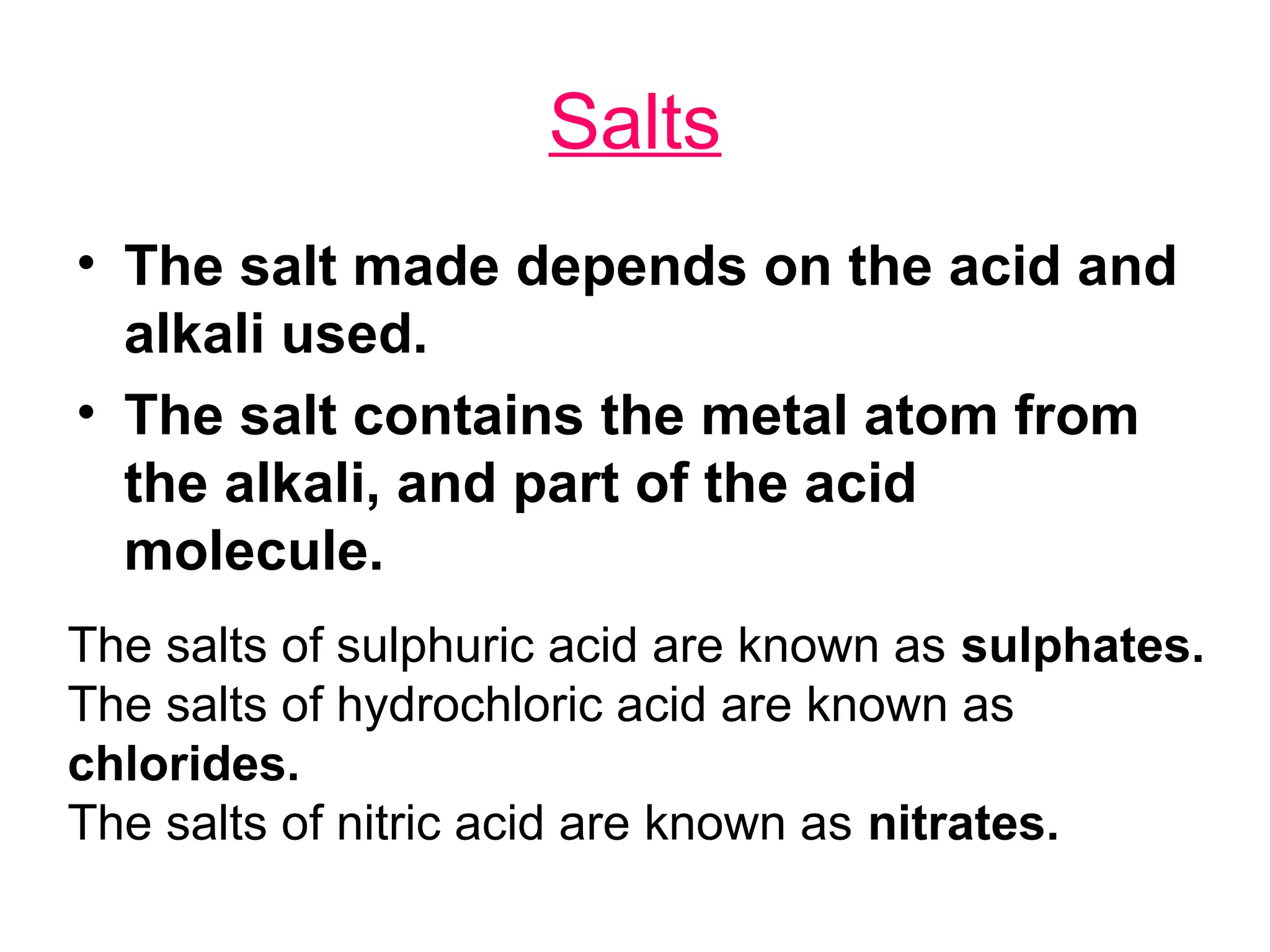 Acids and alkalis | PPT | Chemistry | Science