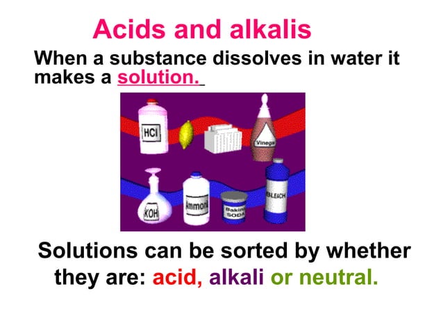Acids and alkalis