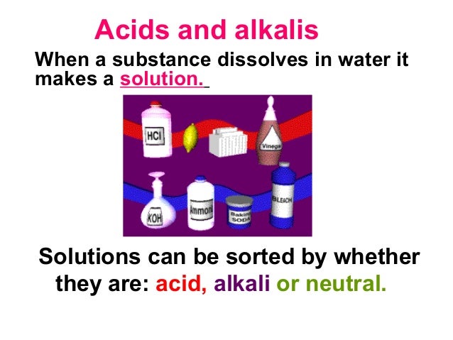 Acids and alkalis