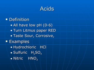 Acids And Bases | PPT