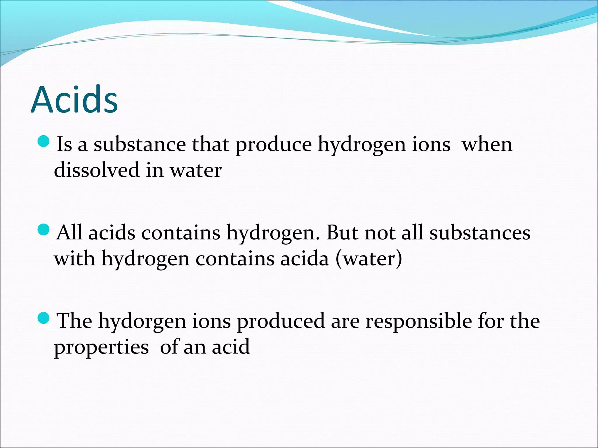 Acids and bases | PPT