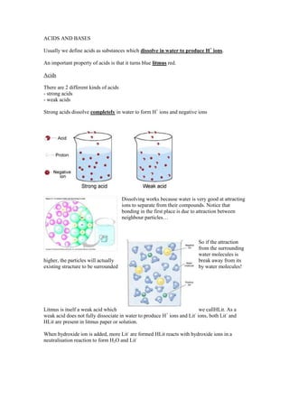 Acids and bases | DOCX