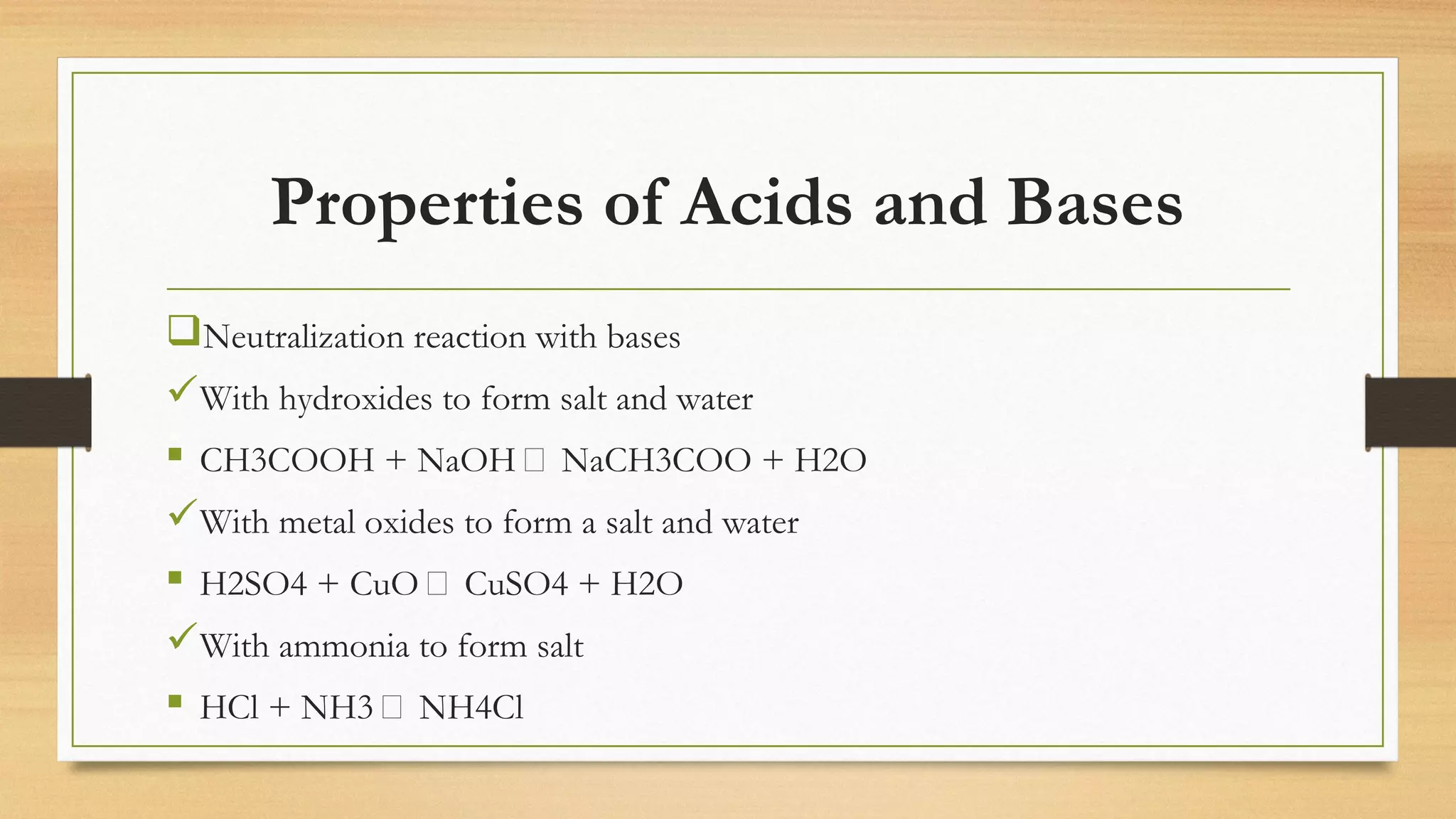 Acids and bases | PPT