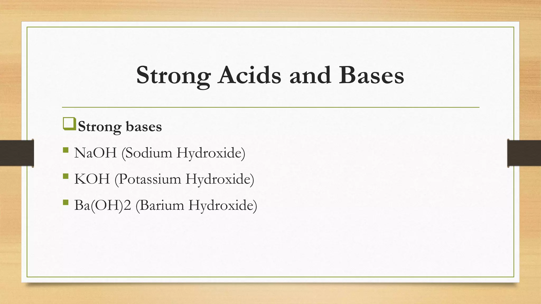 Acids and bases | PPT