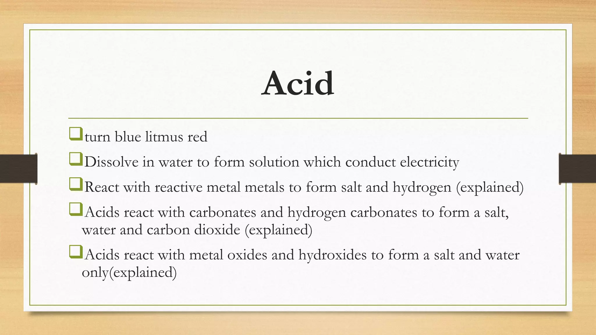Acids and bases | PPT